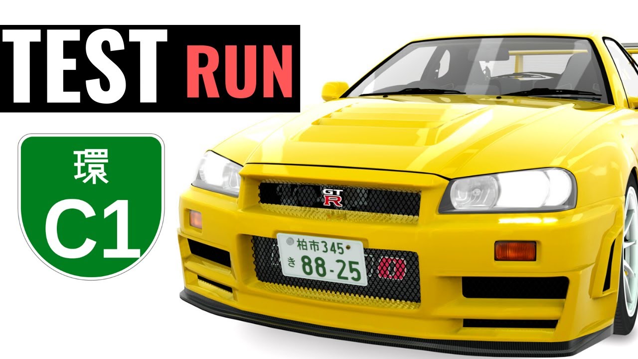 Nissan Skyline GTR R34 Maxy.Sp | Shutoko Revival Project | Testing Run ...