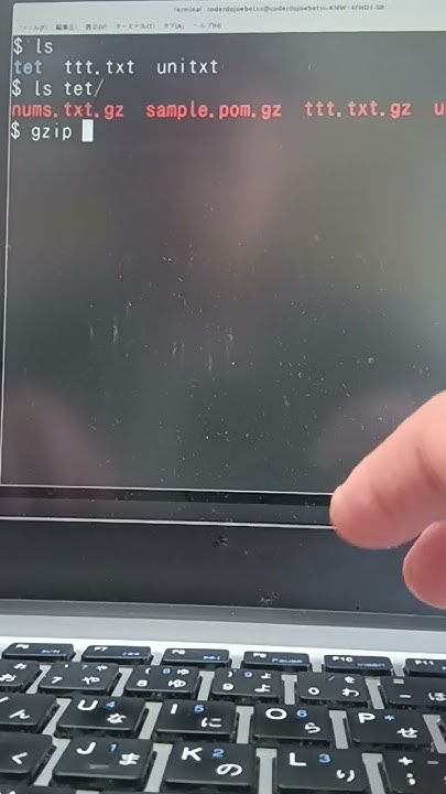 gunzipコマンドでファイルの解凍〜リナックスコマンドを叩く〜 #coderdojo #command #linuxcommandlinetutorial - YouTube