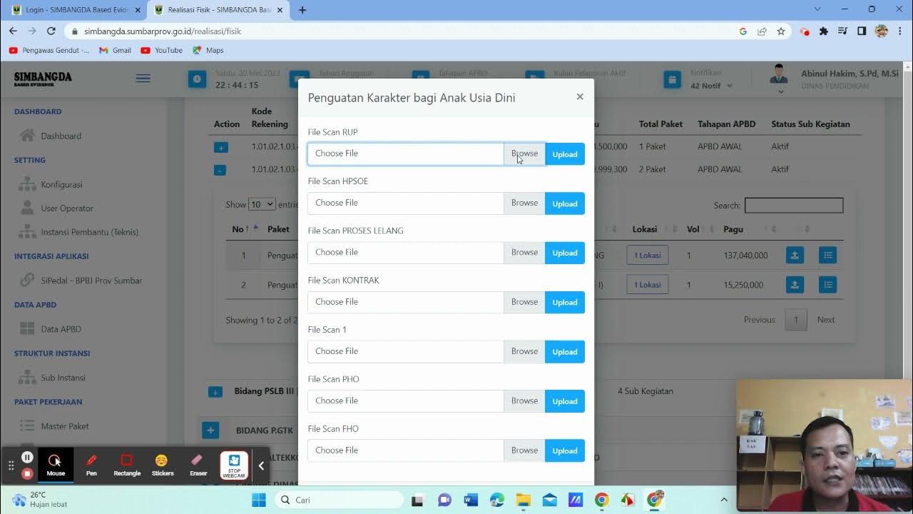 Tutorial Input Paket Penyedia Pada Aplikasi Simbangda Pemprov Sumbar - YouTube