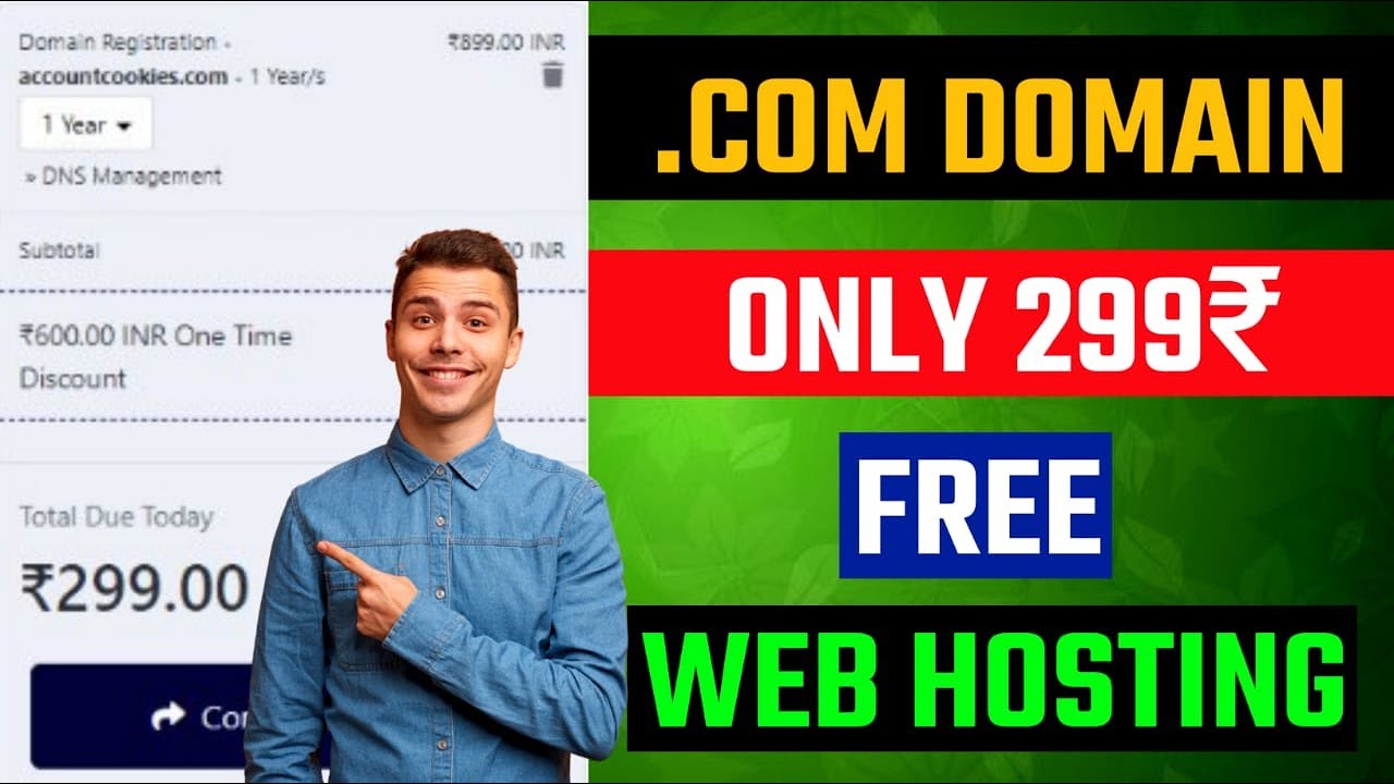 Buy .COM Domain ₹299 with Free Web hosting | Cheap Price .Com Domain ...