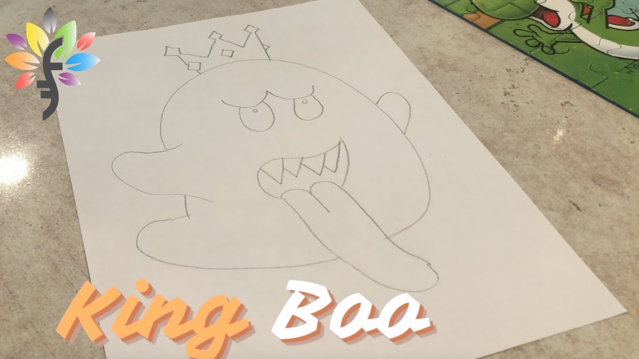 How to Draw King Boo - YouTube
