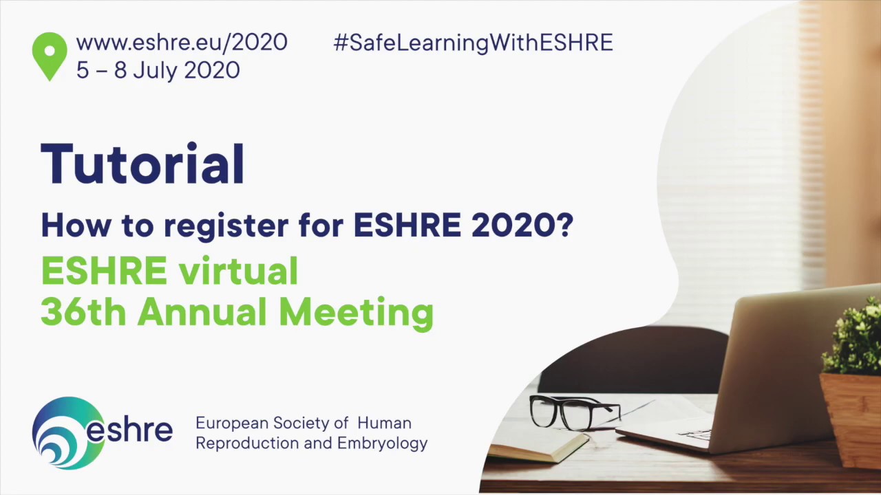 Tutorial: how to register for ESHRE 2020? - YouTube