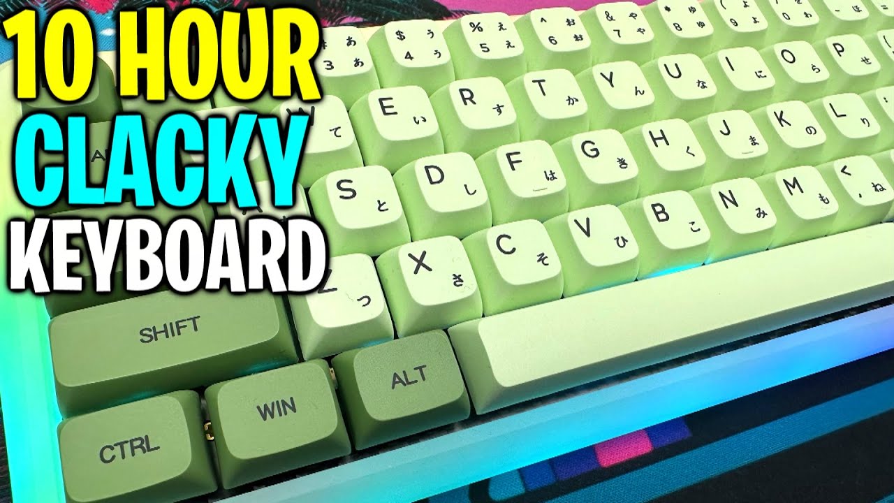 😴10 Hours Typing | CLACKIEST Mechanical Keyboard🌞ASMR NO TALKING 모두가 ...