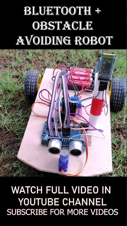 Bluetooth+Obstacle avoiding robot #arduinoproject #arduino #robotics - YouTube