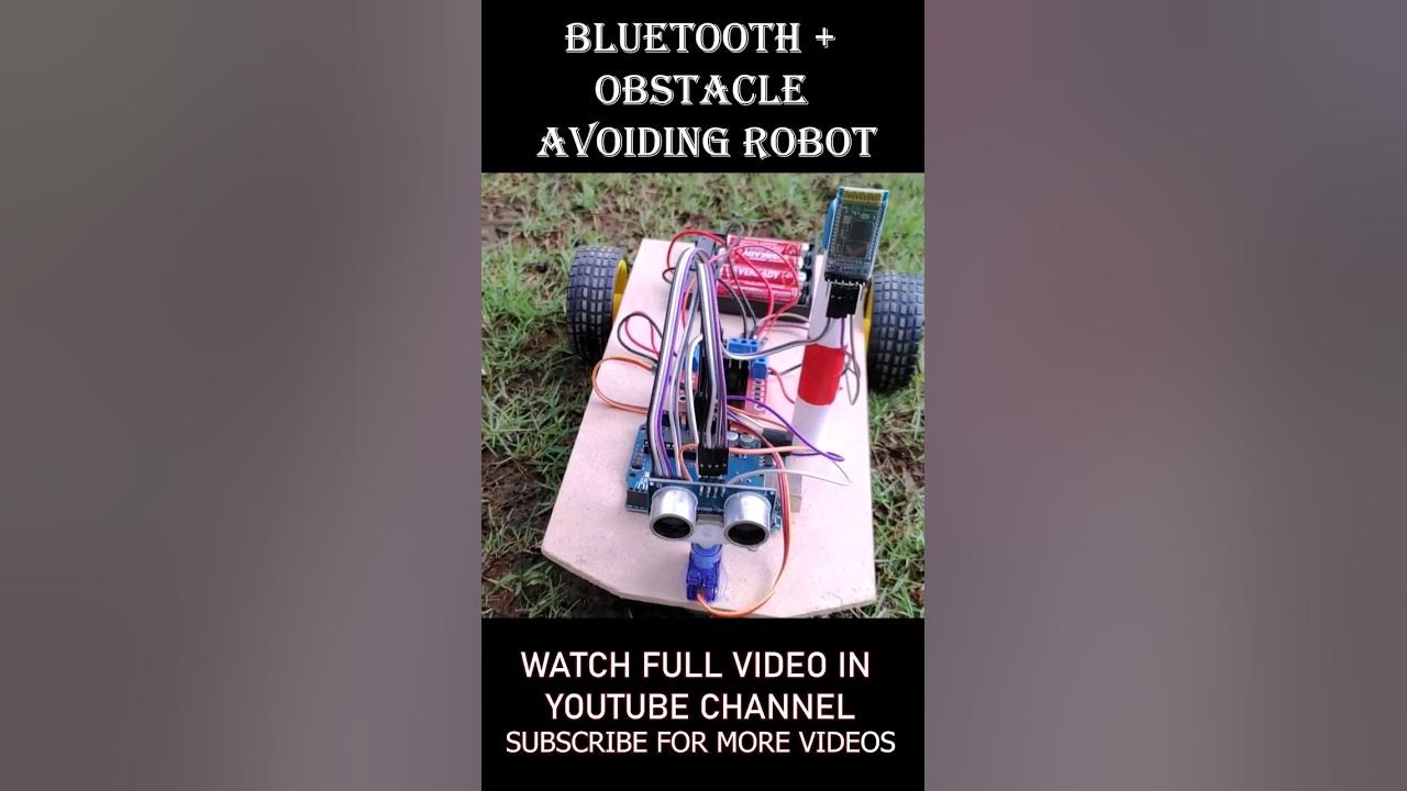 Bluetooth Obstacle Avoiding Robot Arduinoproject Arduino Robotics Youtube