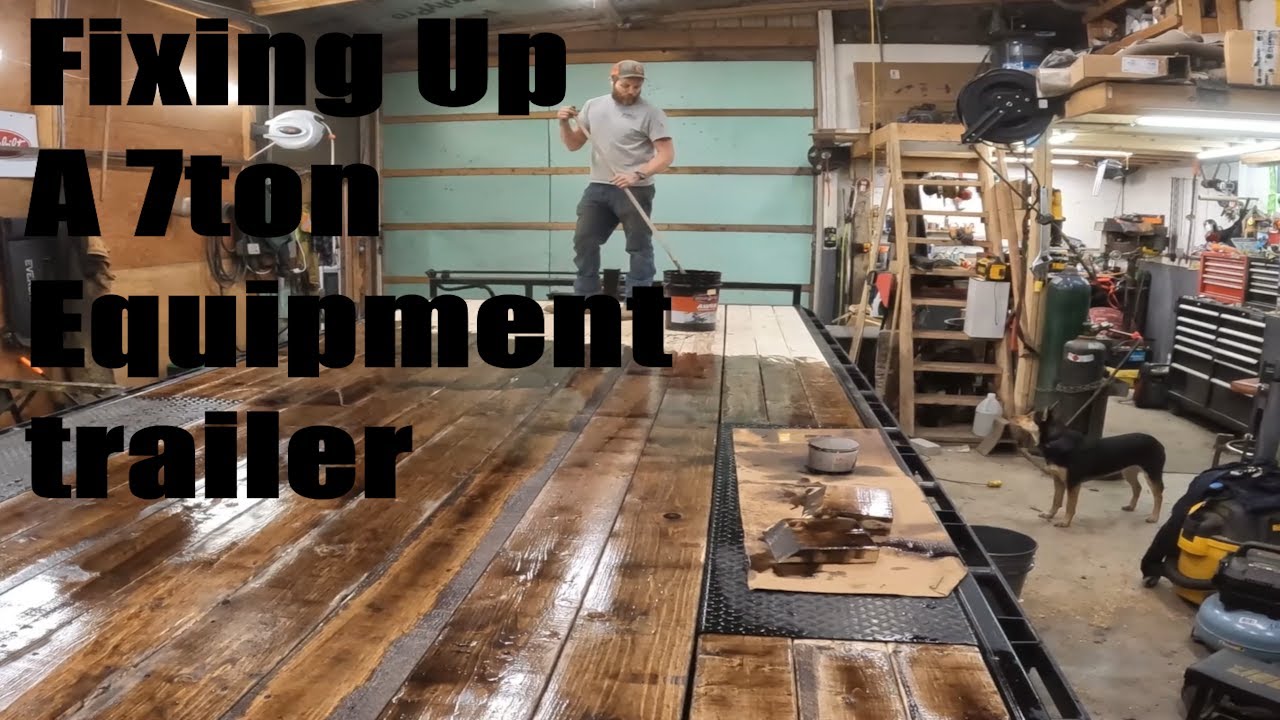 Fixing up a 7ton trailer - YouTube