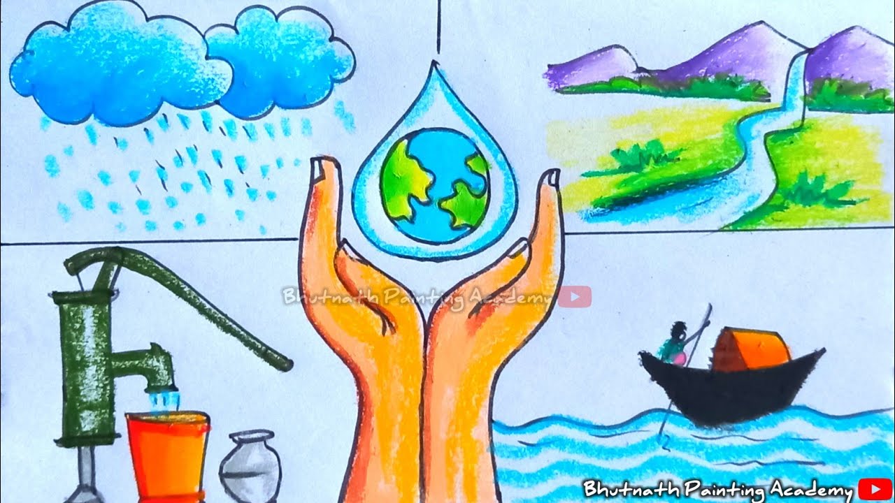 World Water Day drawing for competition - YouTube