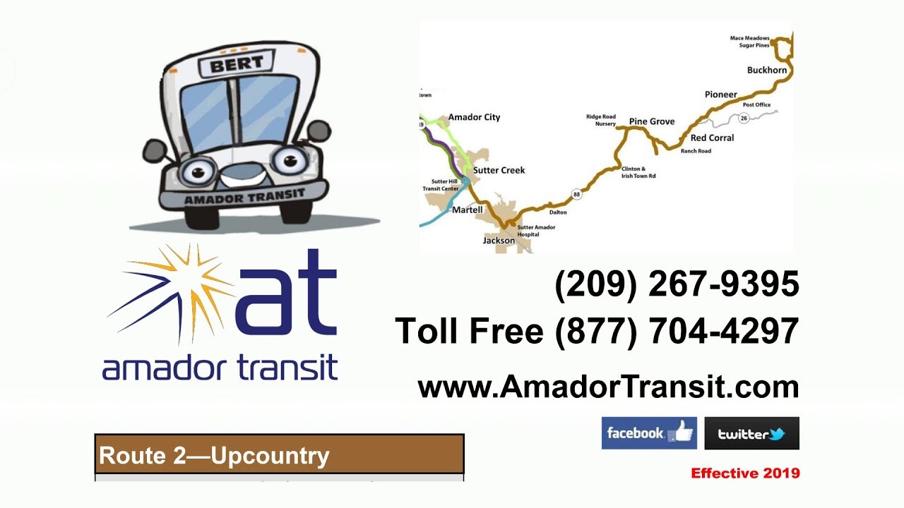 Amador Transit "Up-Country Bus Service" 2019 TSPN TV - YouTube