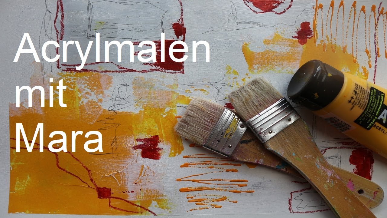 Acrylmalen - acrylic painting - Schritt für Schritt - step by step ...