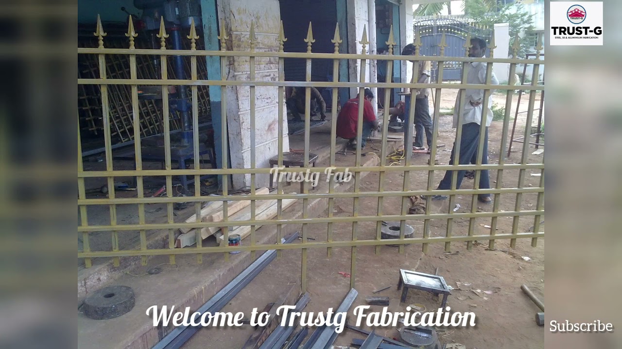 Grill Design || Compound Wall Grill - YouTube