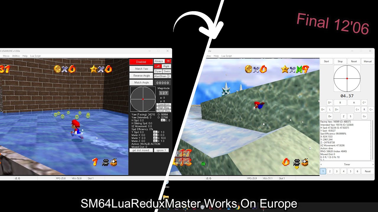 SM64 Peach Secret Slide (Final 12'06 With Sign) - YouTube
