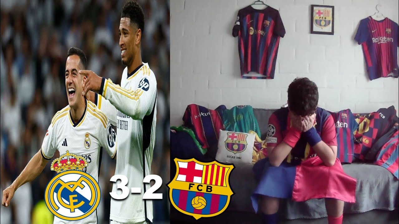 REACCIÓN HINCHA DEL BARÇA REAL MADRID 3-2 BARCELONA *SE ACABO* | LA ...