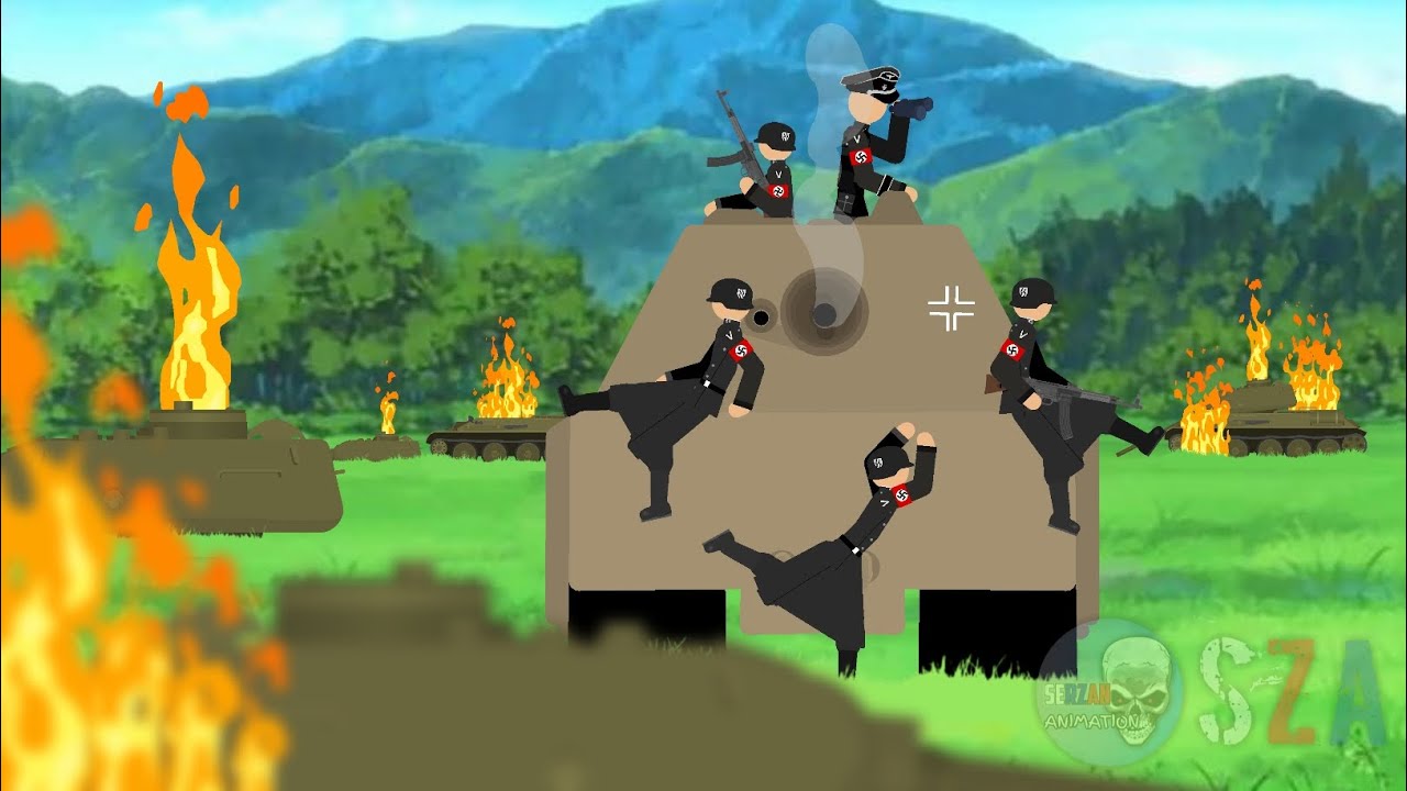 Epic Battle!!! | WW2 Soviet Tanks vs Panzer VIII Maus!! | StickNodes ...