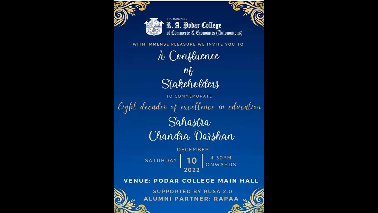 R A Podar College Of Commerce & Economics - YouTube