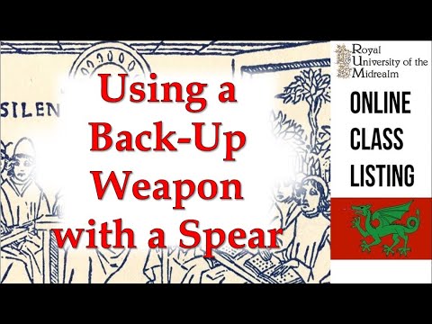 Using a Back-Up Weapon with a Spear - YouTube