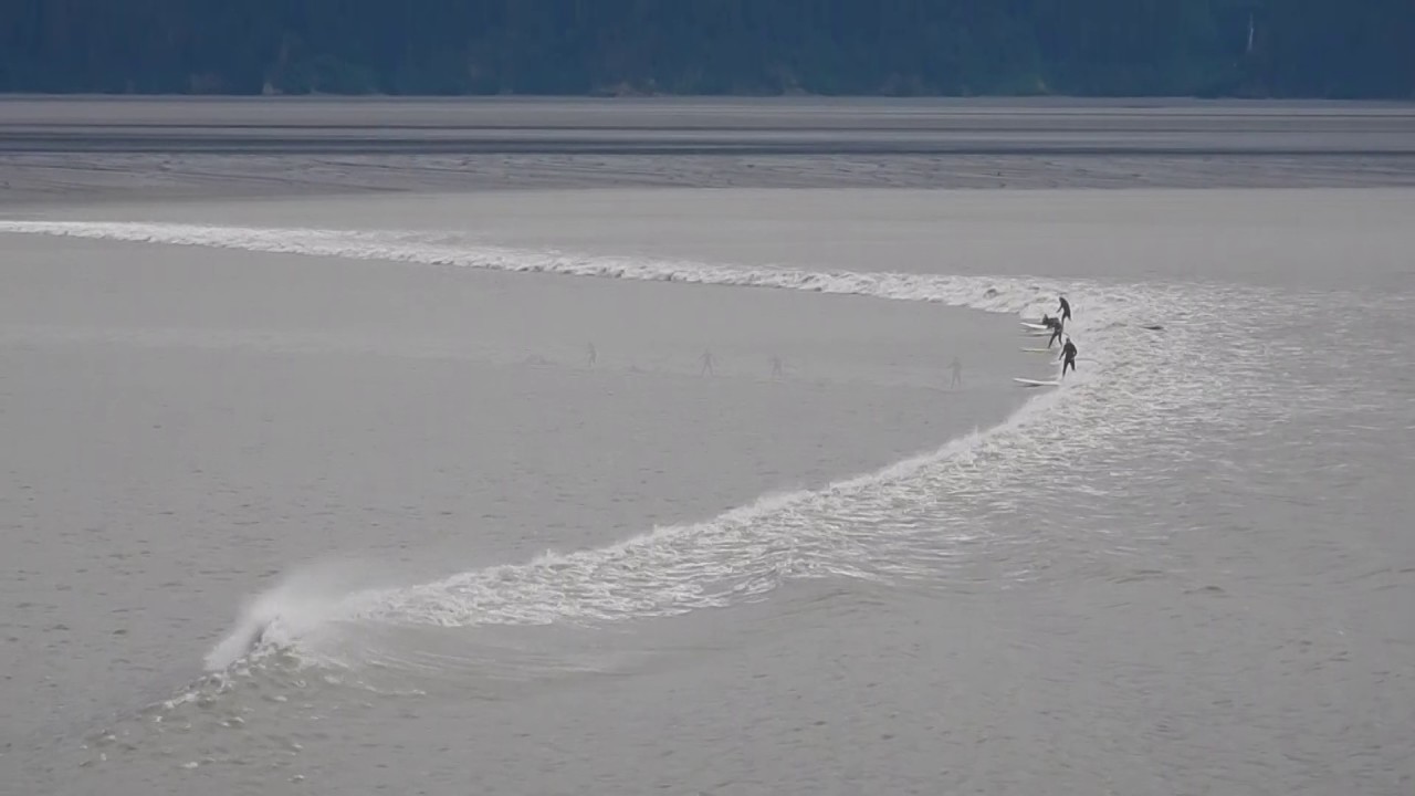 Bore Tide Alaska 27 7 17 - YouTube