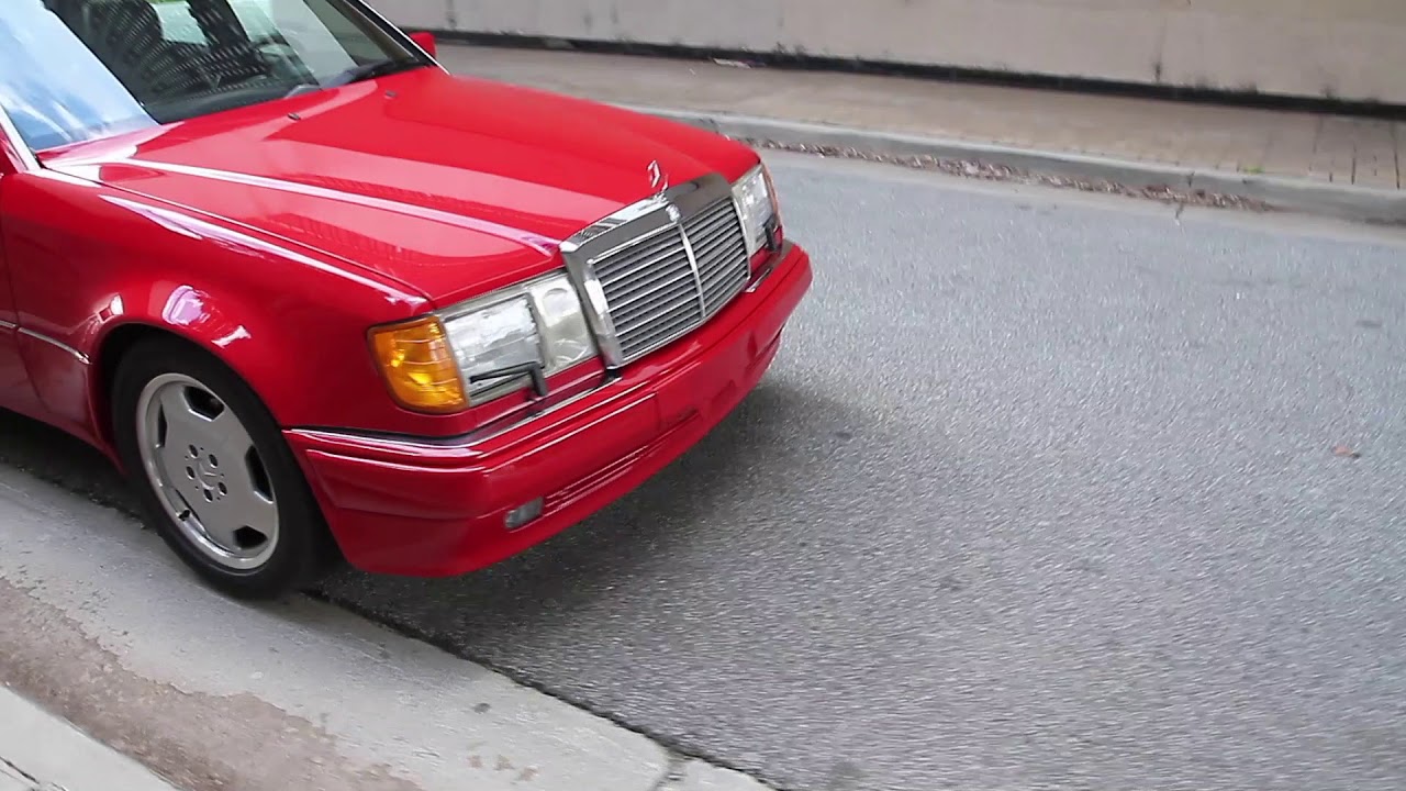 1993 Mercedes-Benz 500E Signal Red for sale - YouTube