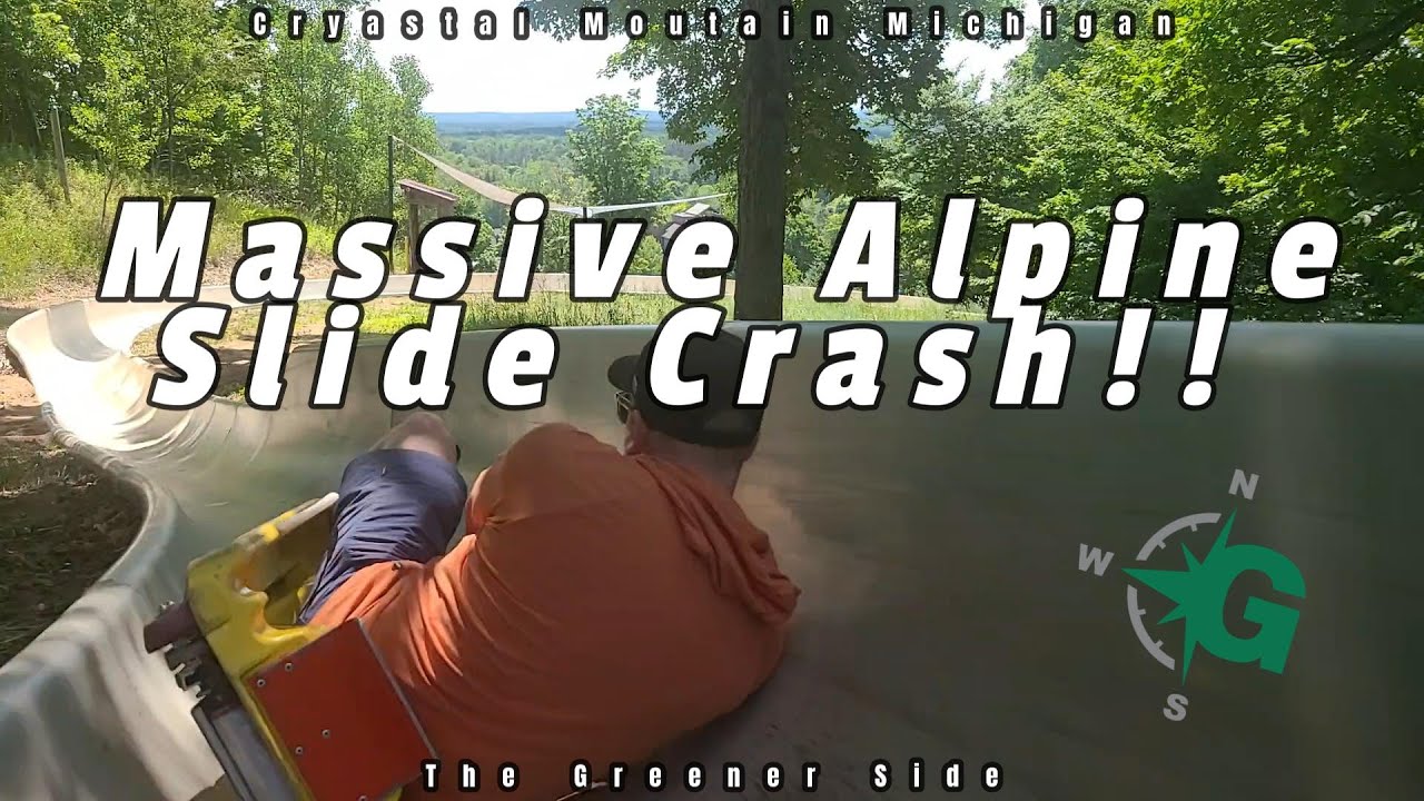 Massive Crash on Alpine Slide - Crystal Mountain MI - S4:E4 - YouTube
