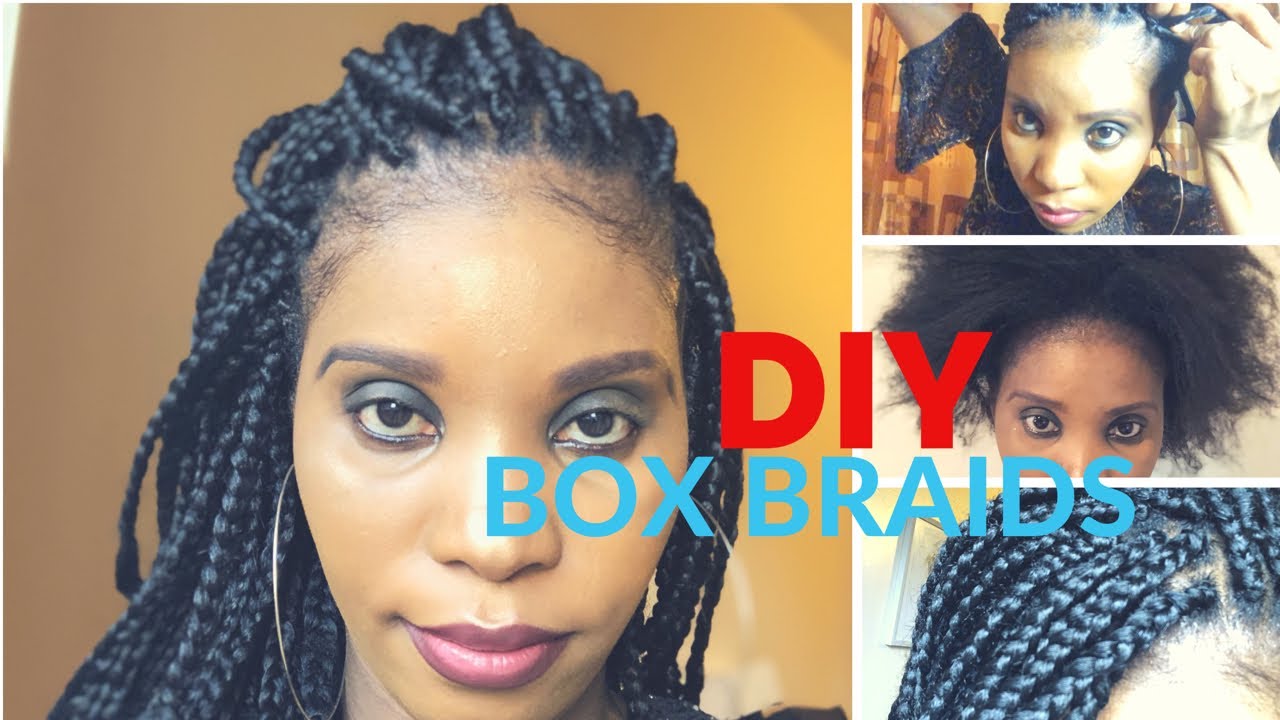 DIY Box Braids Like a Pro | Step By Step in Slow Motion - YouTube