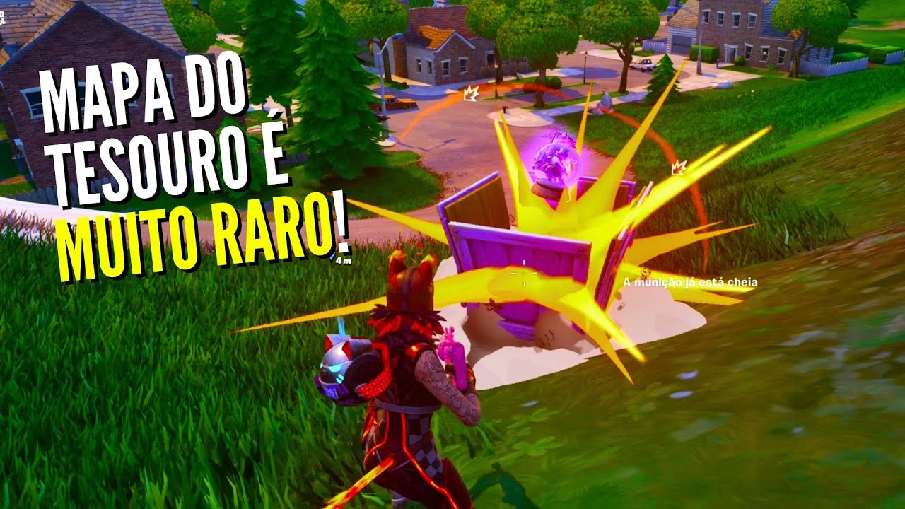 Fortnite Raiz - Mapa do Tesouro É Realmente Raro - YouTube