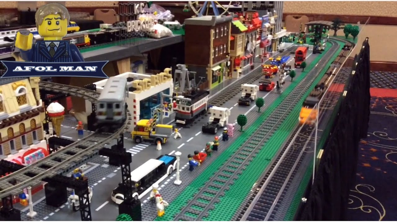 Lego City / Train Display: KC Brick Lab! - YouTube