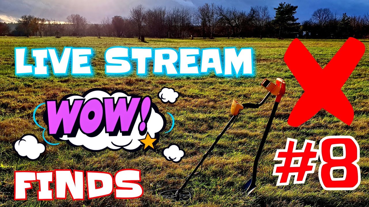 Metal Detector finds #8 Live Stream, 30 min challenge on Typical Field ...