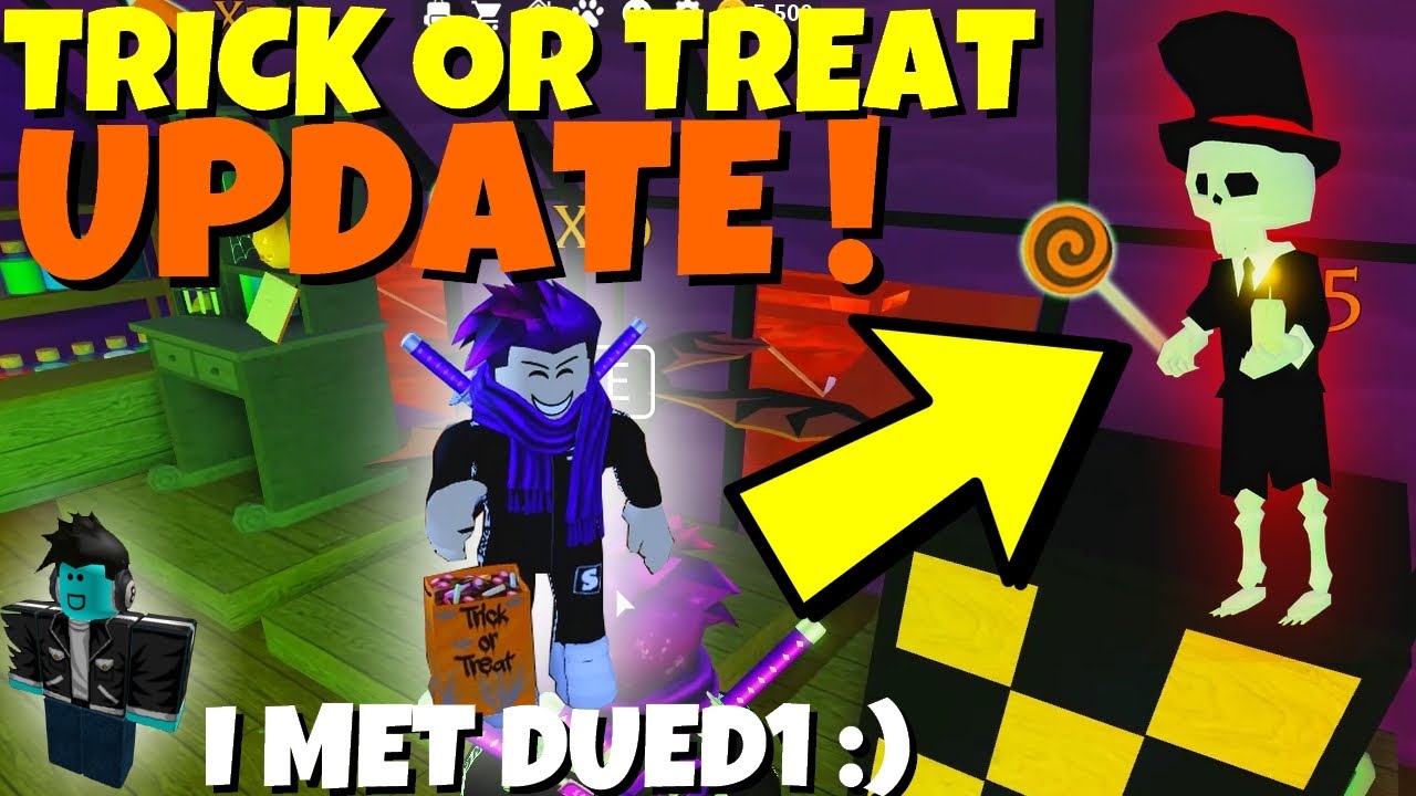 *NEW* TRICK OR TREAT UPDATE ! (I Met Dued1 and RBXZach!) Work At A ...