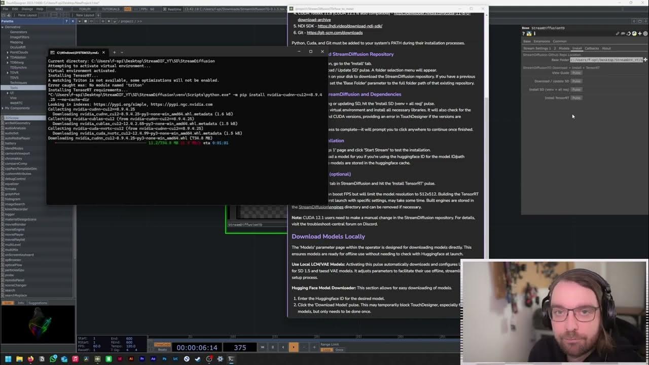 TouchDesigner & StreamDiffusion in REALTIME (German to English dub) - YouTube