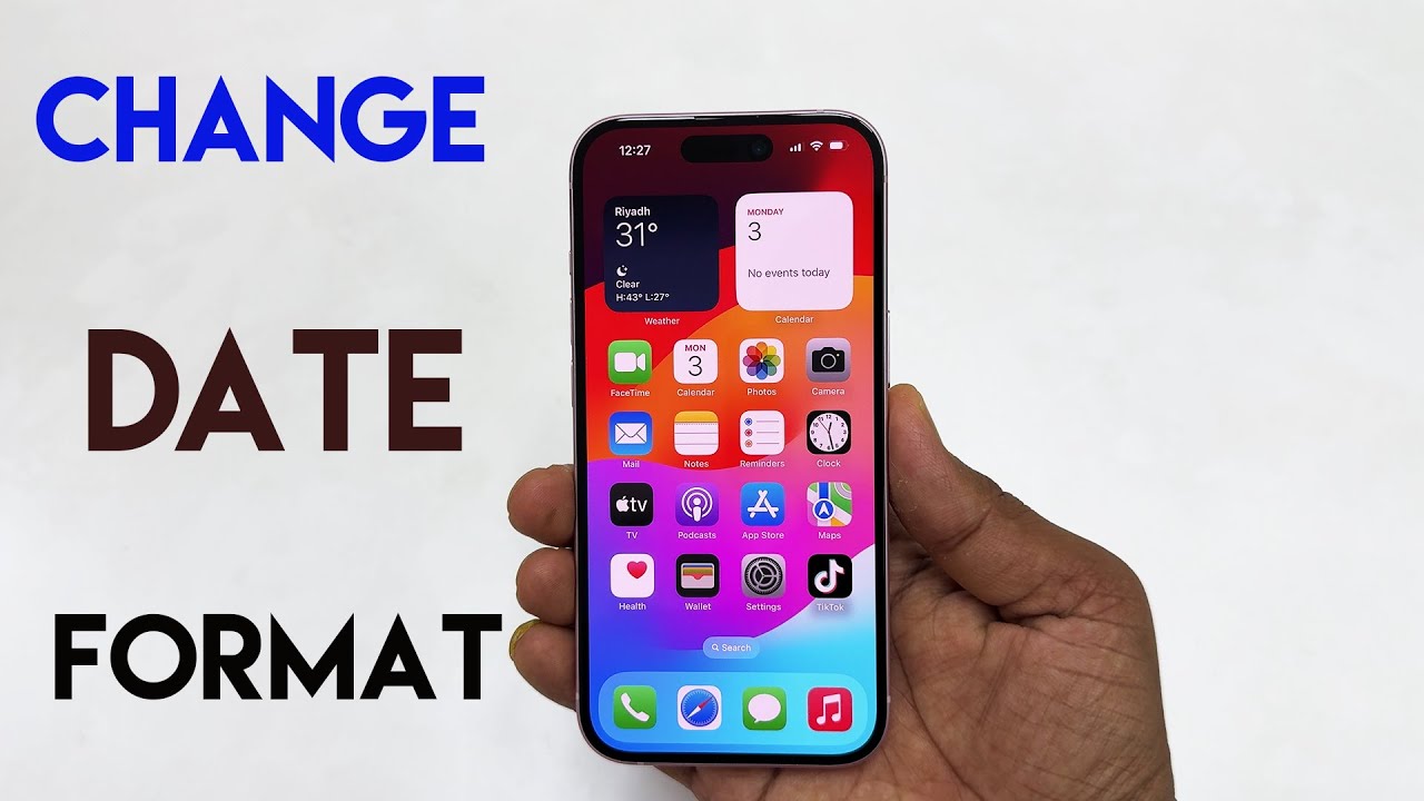 How to Change Date Format on iPhone | iPhone 15 - YouTube