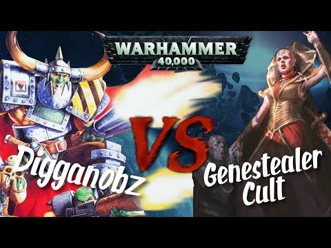 Digganobz Vs Genestealer Cult Warhammer 40k Battle Report - YouTube
