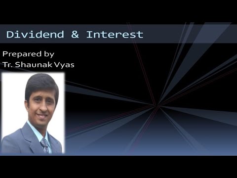 Difference between Dividend & Interest - YouTube