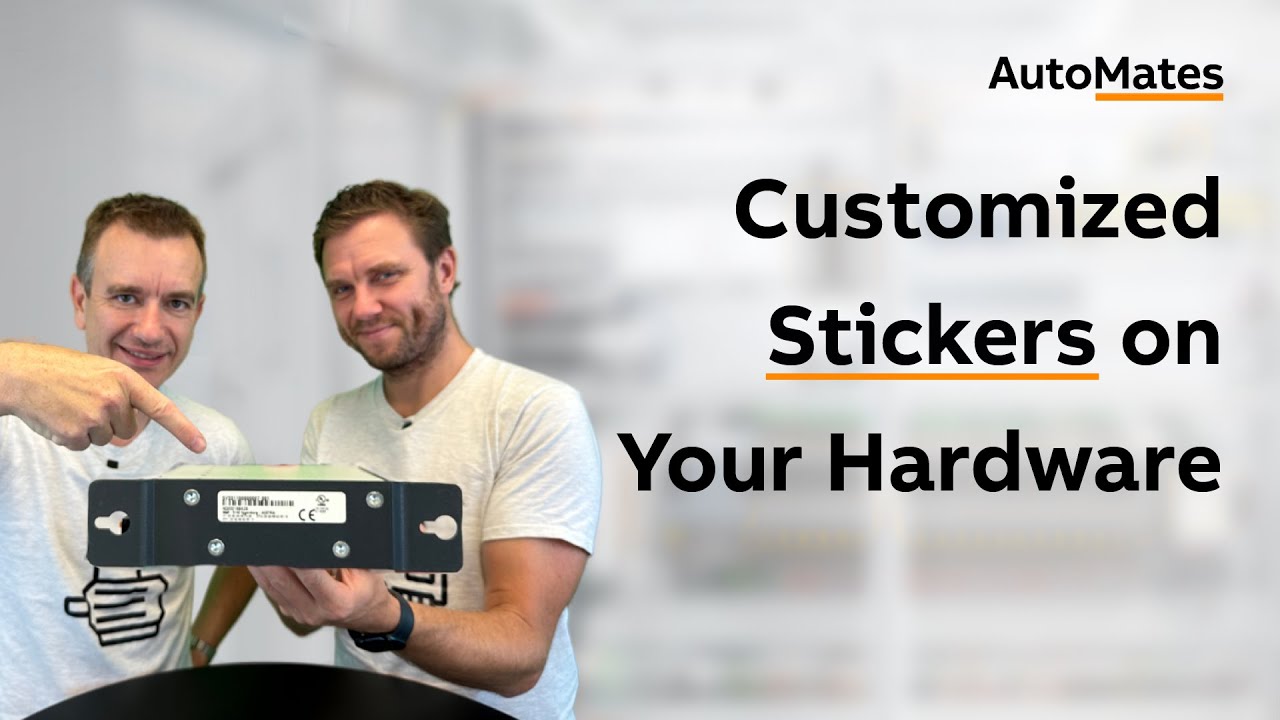 Personalized Hardware: Stickers With Product Information | B&R ...