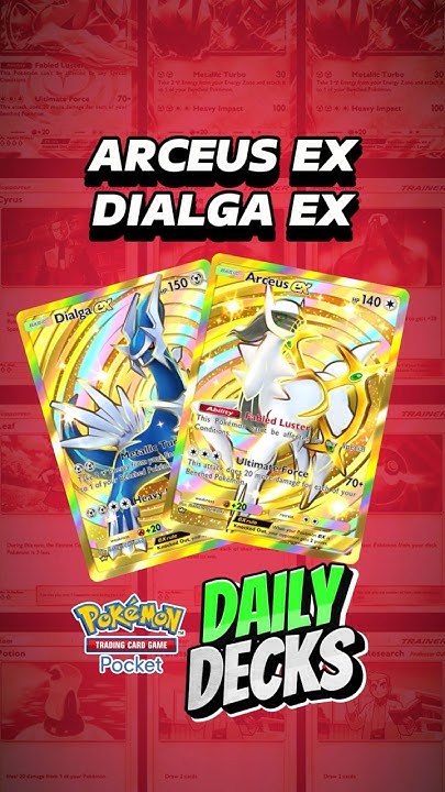 Arceus EX-Dialga EX Deck | Daily Decks Episode 7 | Pokémon TCG Pocket #pokemon #pokemontcgpocket ...