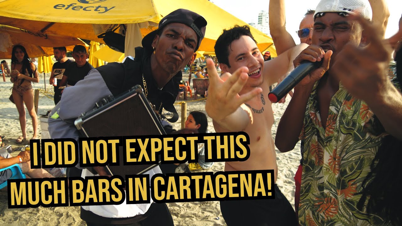 DOPE Rappers in Cartagena Teach us How to REALLY RAP on the Beach ...