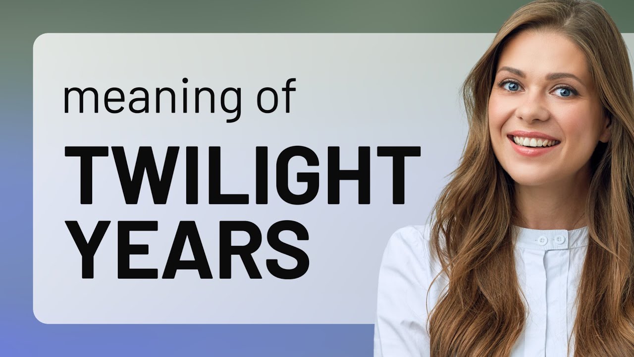 Understanding "Twilight Years": A Guide to English Idioms - YouTube