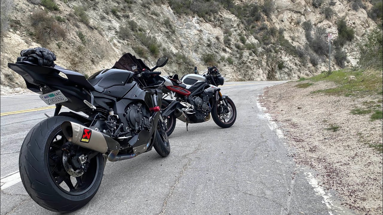 MT07 Chasing FAST Yamaha R1 - YouTube