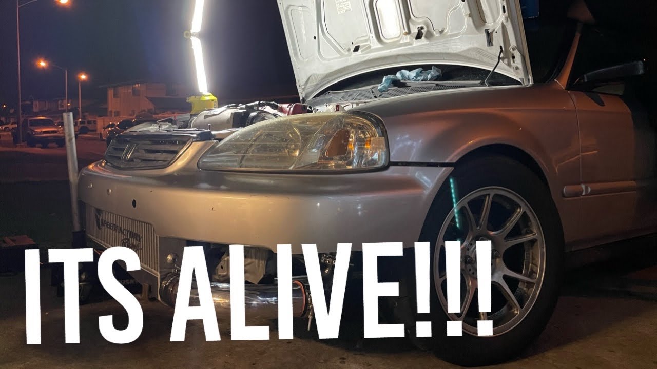KSWAP AWD CIVIC SEDAN & A BUILT B-SERIES EK GOING TOGETHER!! - YouTube