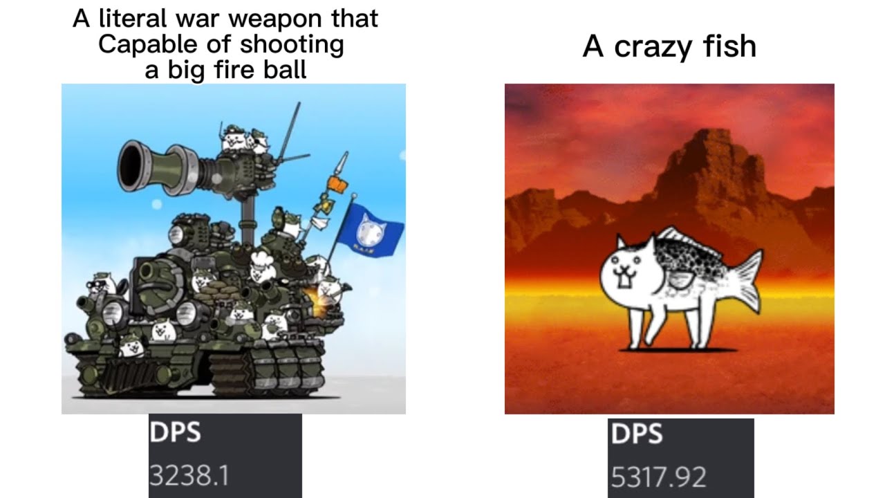 Battle cats stats that makes no sense (crazed cats edition) - YouTube