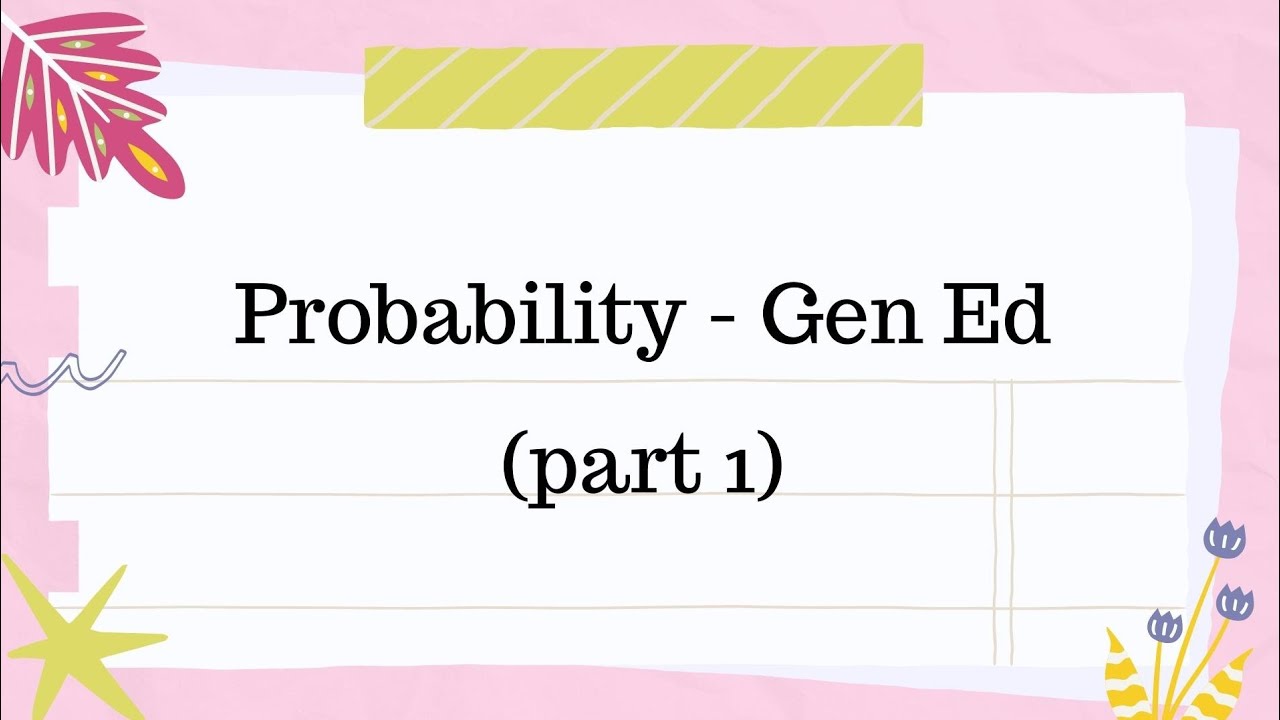 LET Exam Reviewer (Math Major) - PROBABILITY (part 1) - YouTube