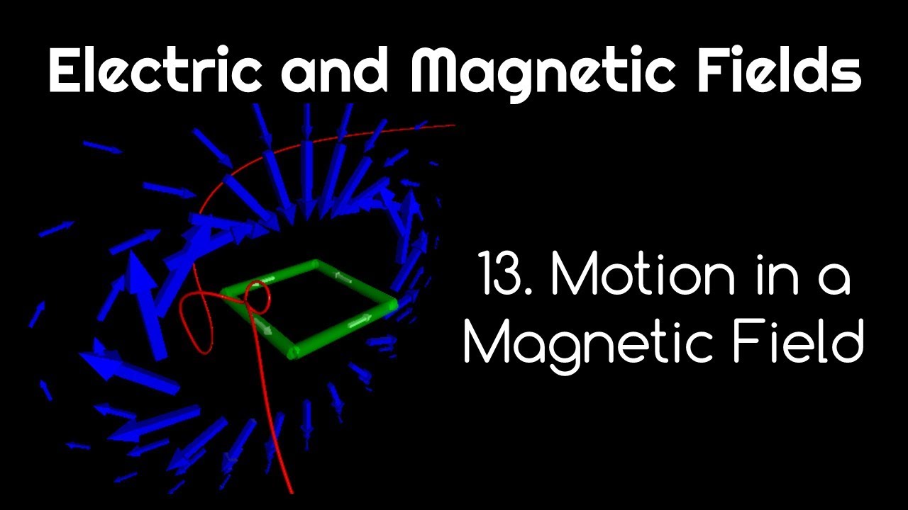 Electric and Magnetic Fields - 13. Motion in a Magnetic Field - YouTube