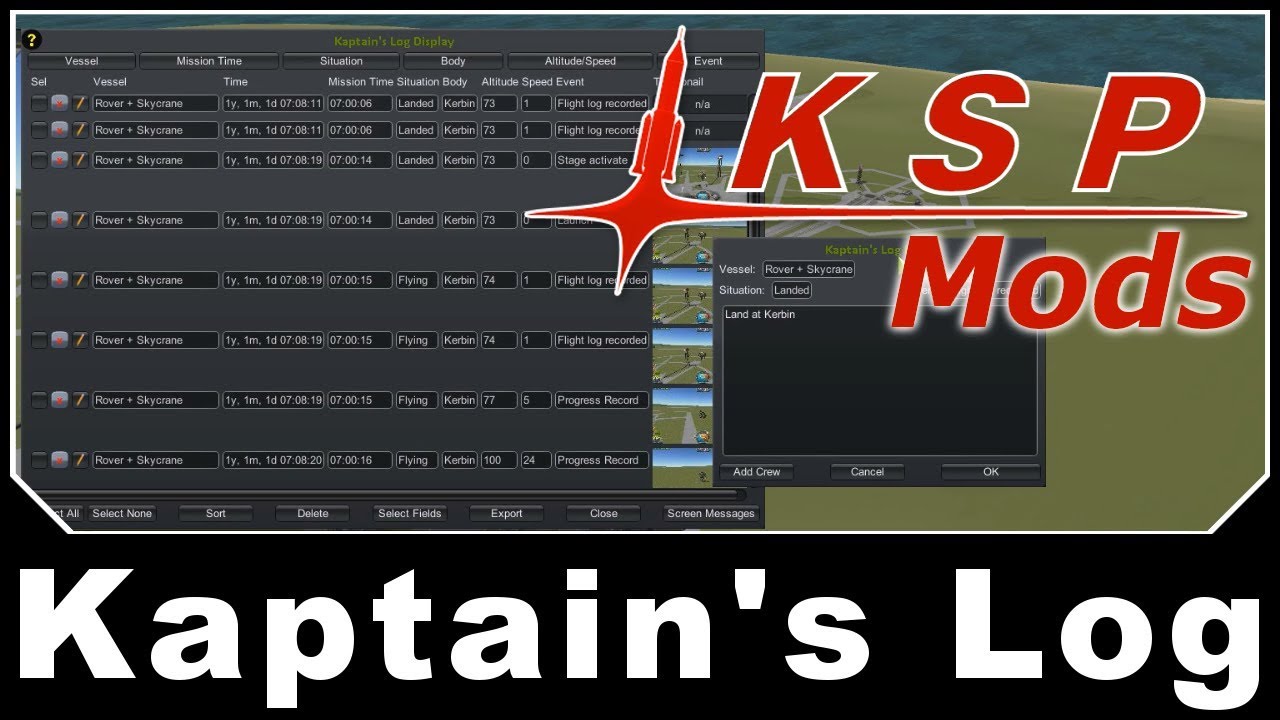 KSP Mods - Kaptain's Log - YouTube