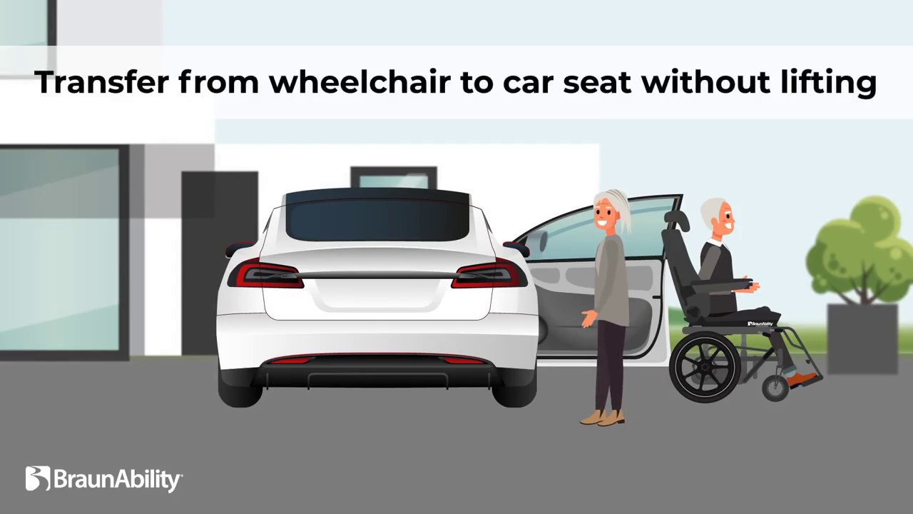From wheelchair to car seat with the Carony system - YouTube