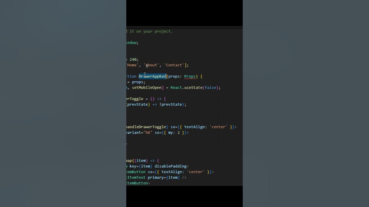 how to make navbar using react material ui - YouTube