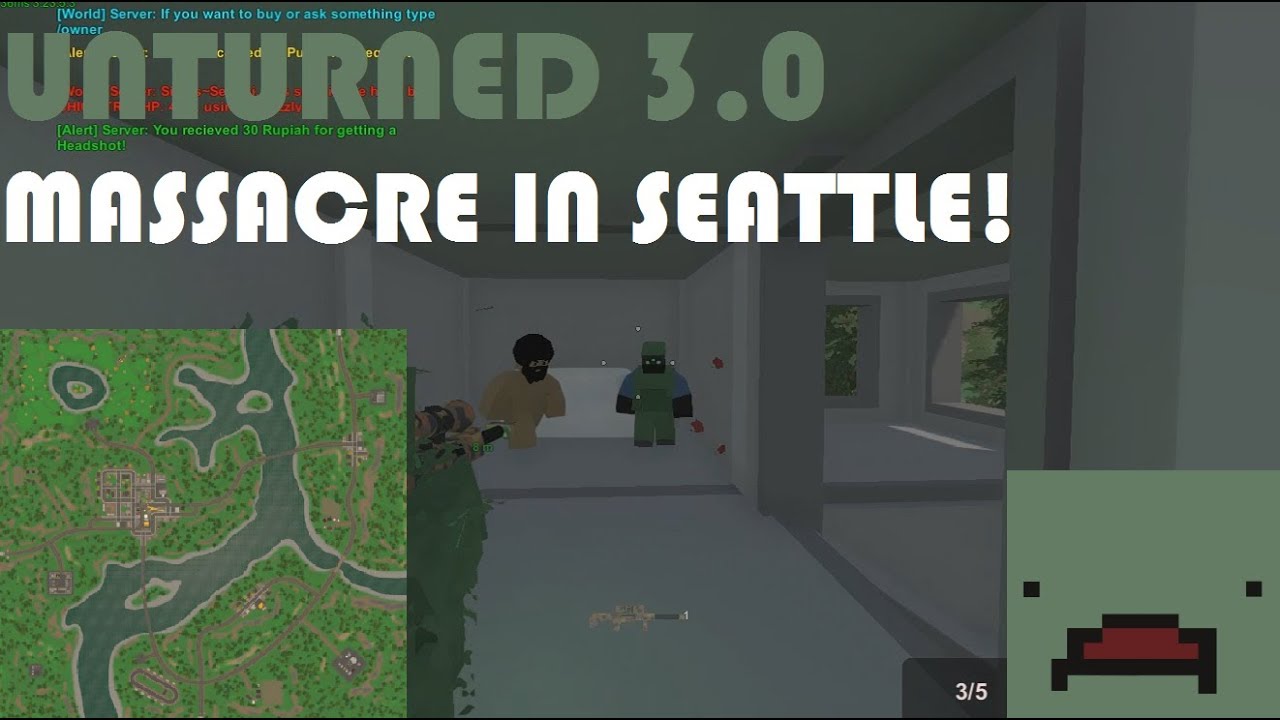 [Malaysia] Unturned 3.0 | Washington | MASSACRE IN SEATTLE | Gameplay ...