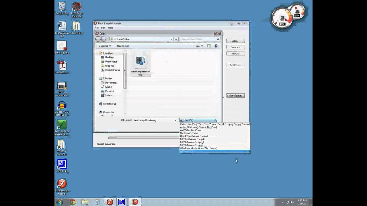 Creating flv files using the Adobe Media Encoder - YouTube