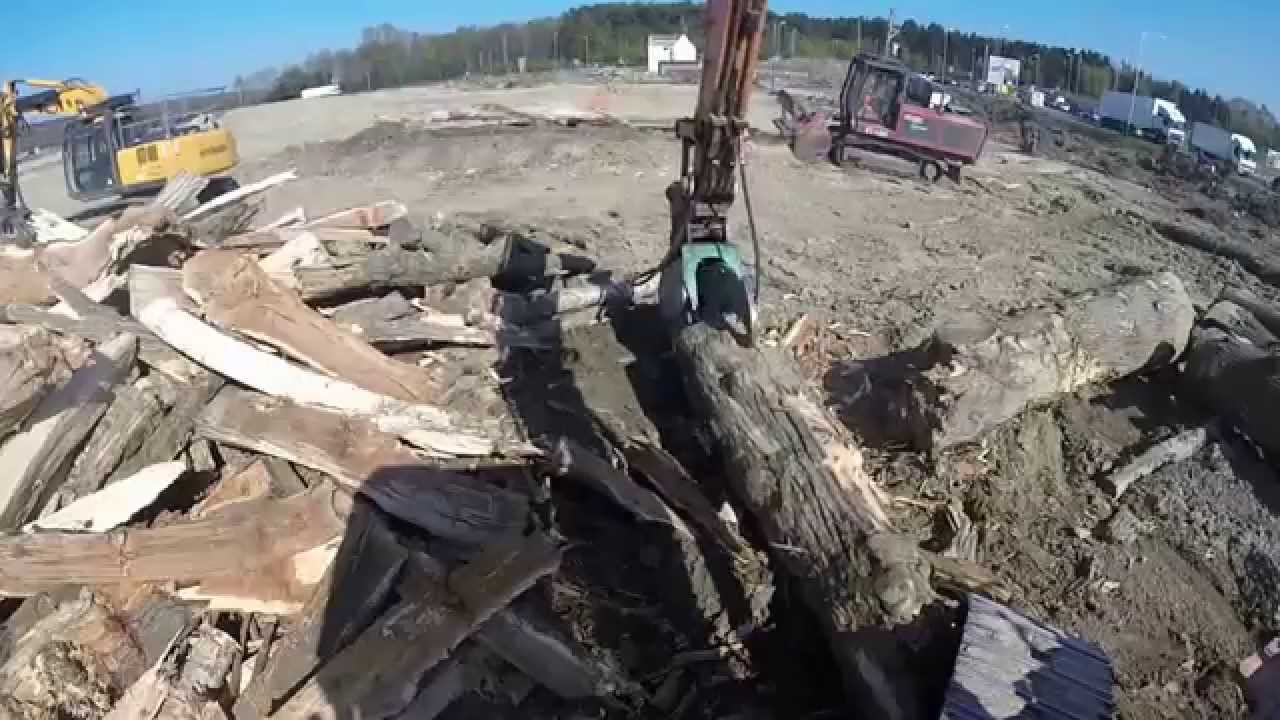 Shearing Giant Logs - YouTube