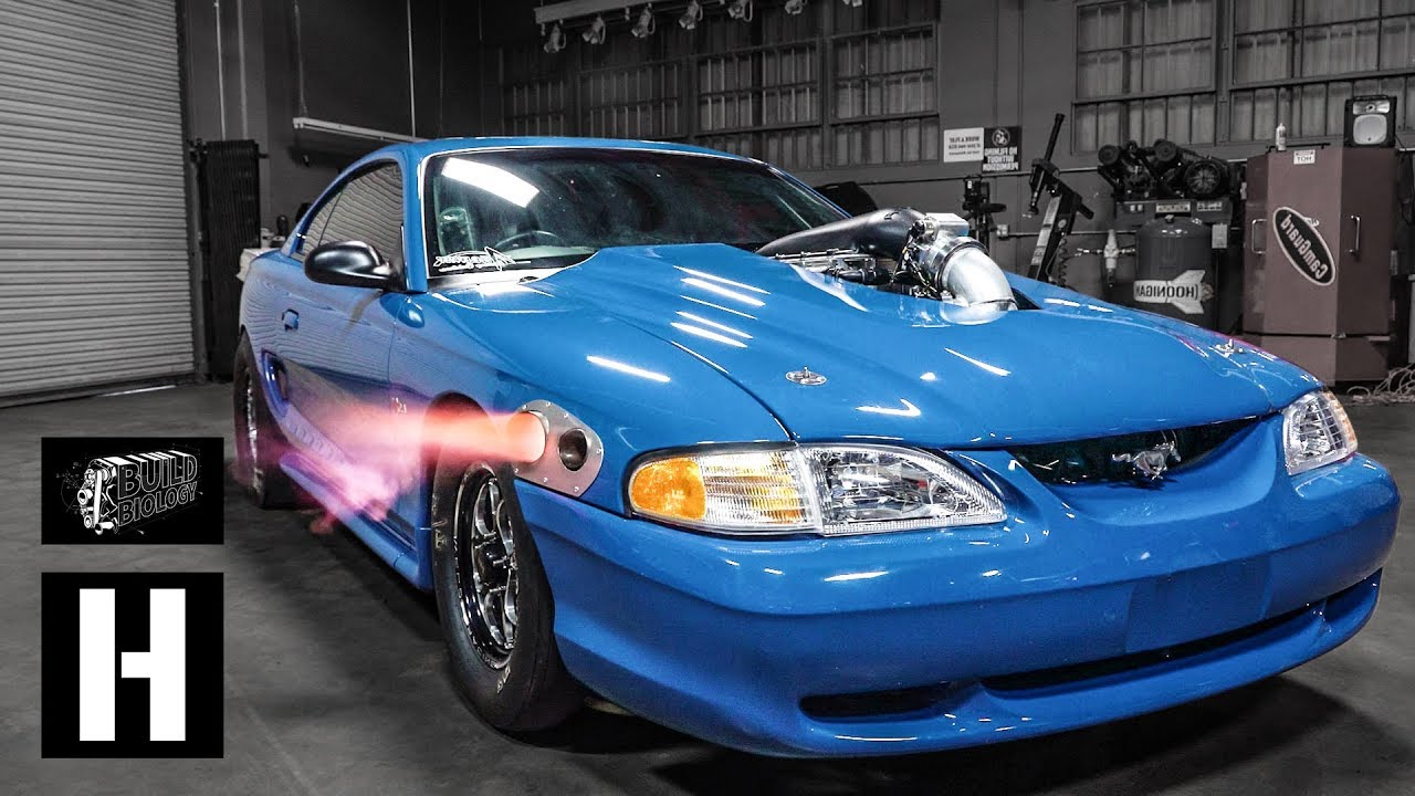 1500 horsepower 7 Second Turbo Drag Mustang... With LSX power - YouTube