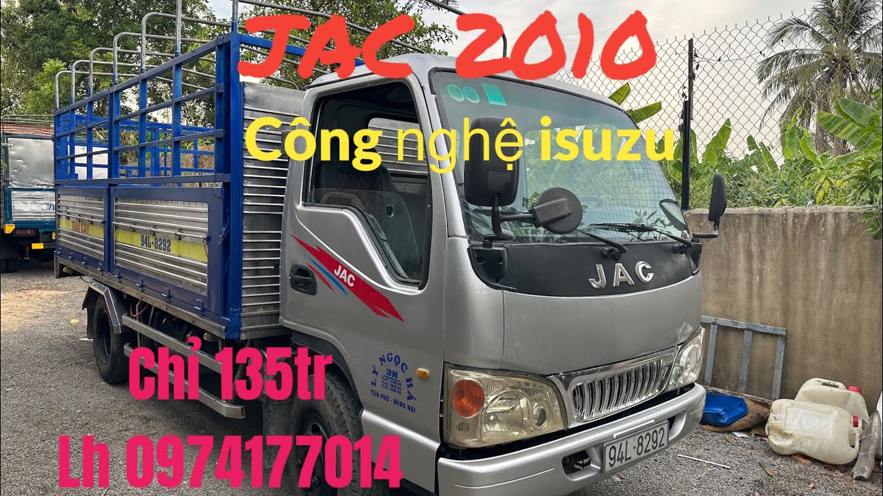 Thanh lý #xetai #jac 2010-3T thùng sàn #inox 135tr - YouTube