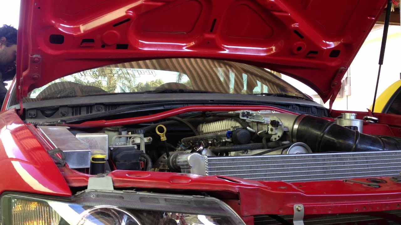 383 LS1 stroker with harrop blower. first start - YouTube