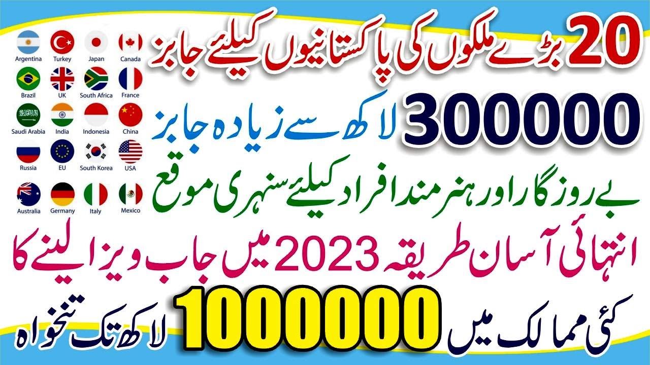 All Country Jobs List for Pakistani - Apply for Job Abroad Online ...